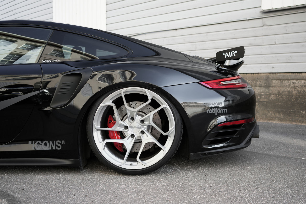 2020 Porsche 911 Turbo - Rotiform HUR-T - Silver | Wheel Pros